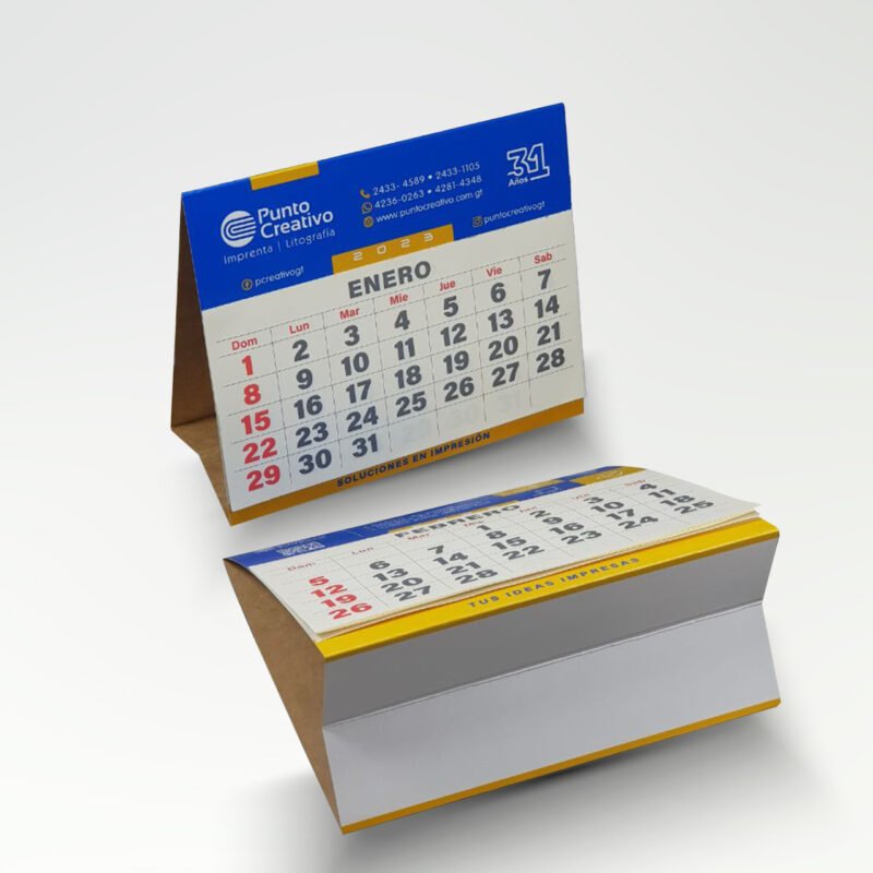 Calendario de escritorio | Punto Creativo